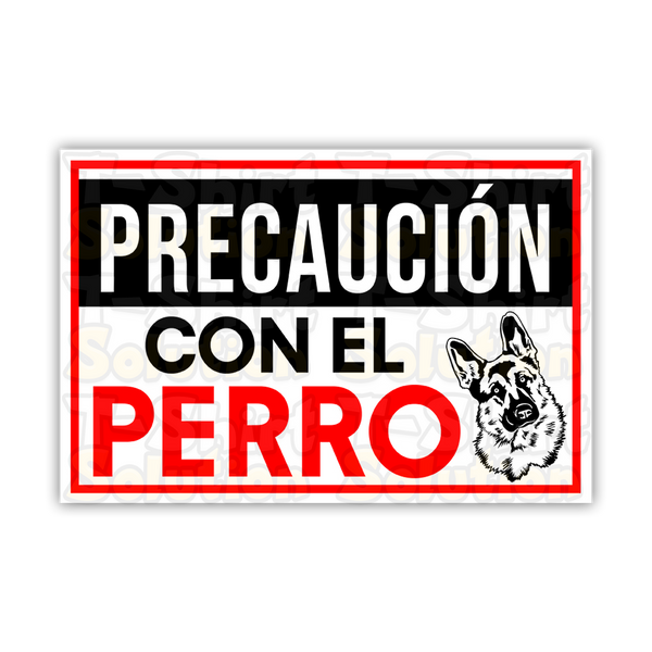 Precaución con el perro – T-Shirt Solution